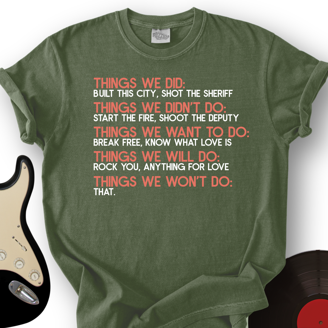 Things We Did Basics T-Shirt – Rhythm And Beat