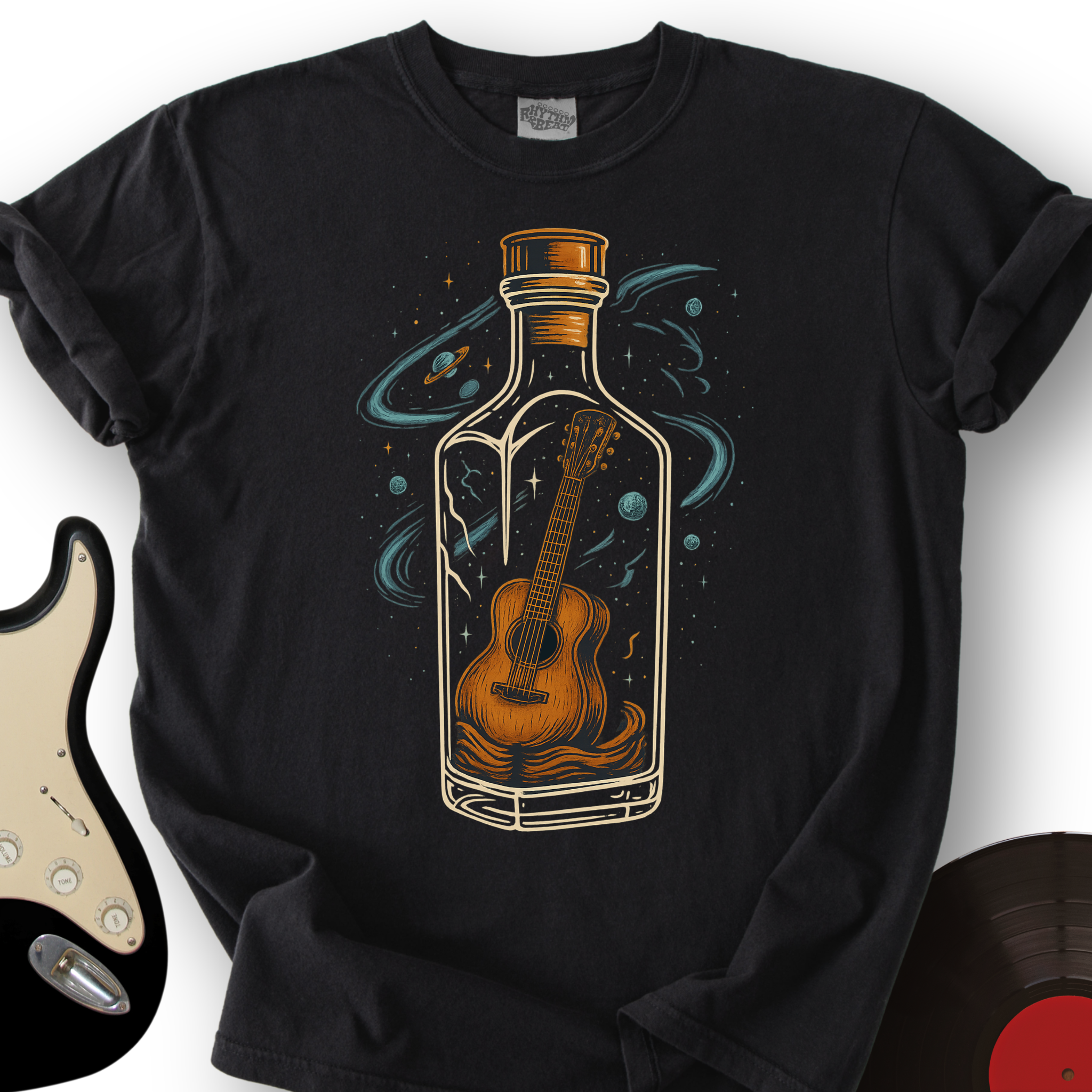 Guitar In A Bottle T-Shirt – Rhythm And Beat