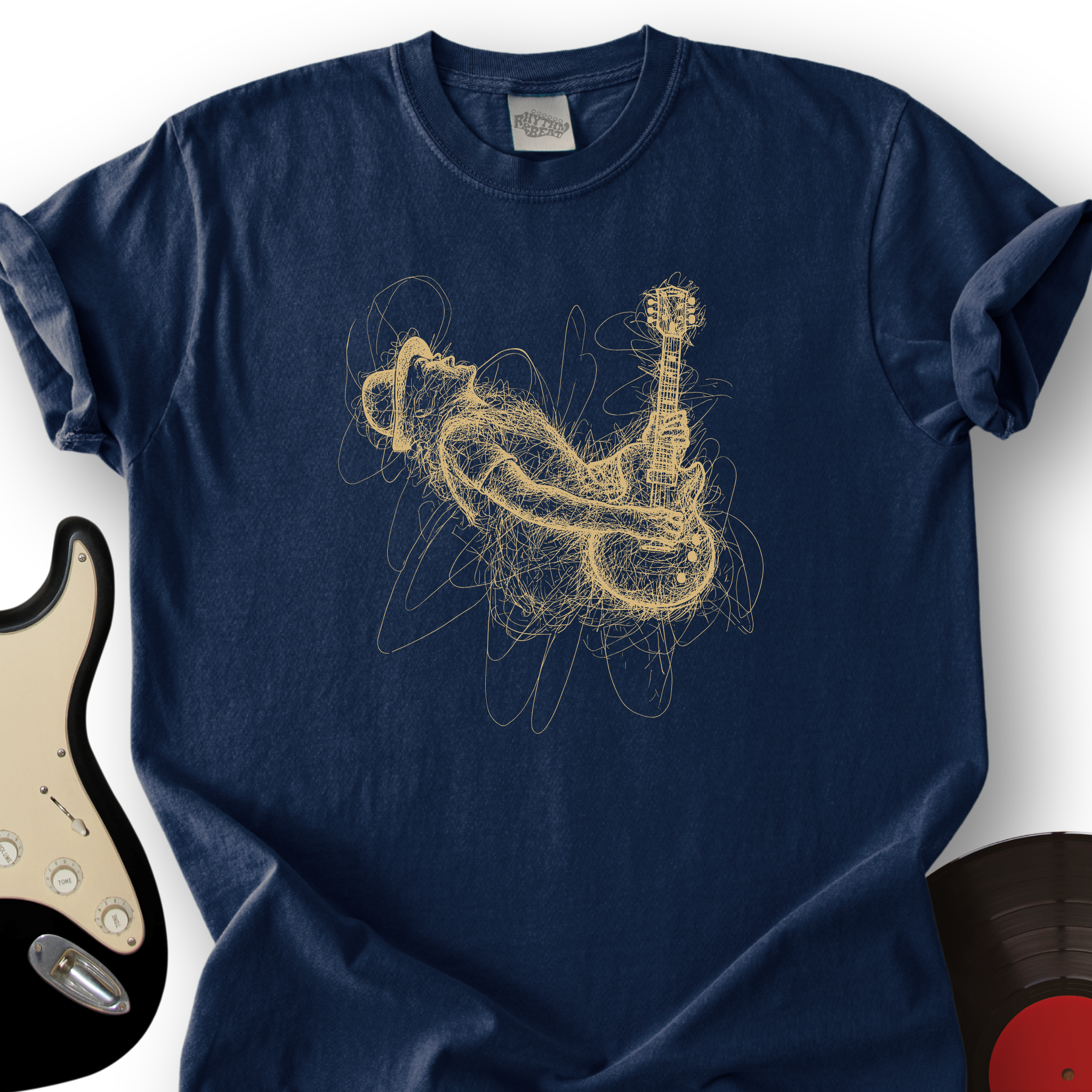Shredded Lines T-Shirt – Rhythm And Beat